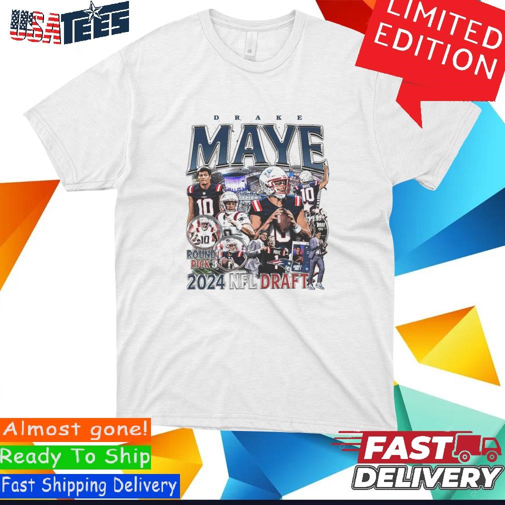 Official Drake Maye New England Patriots 2024 NFL Draft Vintage Shirt ...
