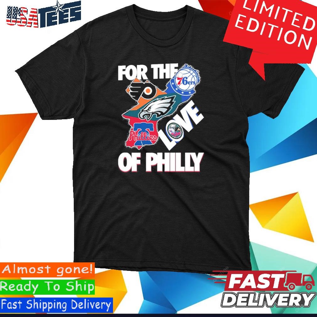 Official For The Love Of Philly Philadelphia Map Sports Teams Logo ...